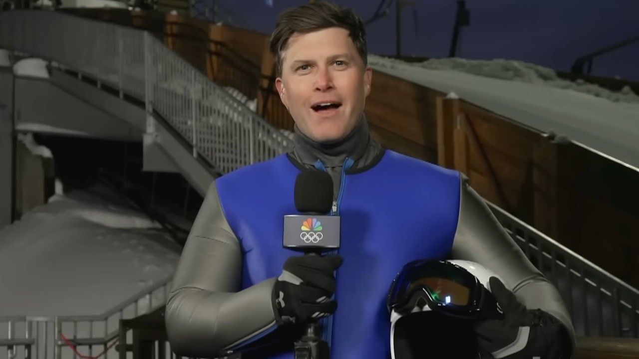 Colin Jost has thoughts about Olympic ski jumpers allegedly stuffing ...