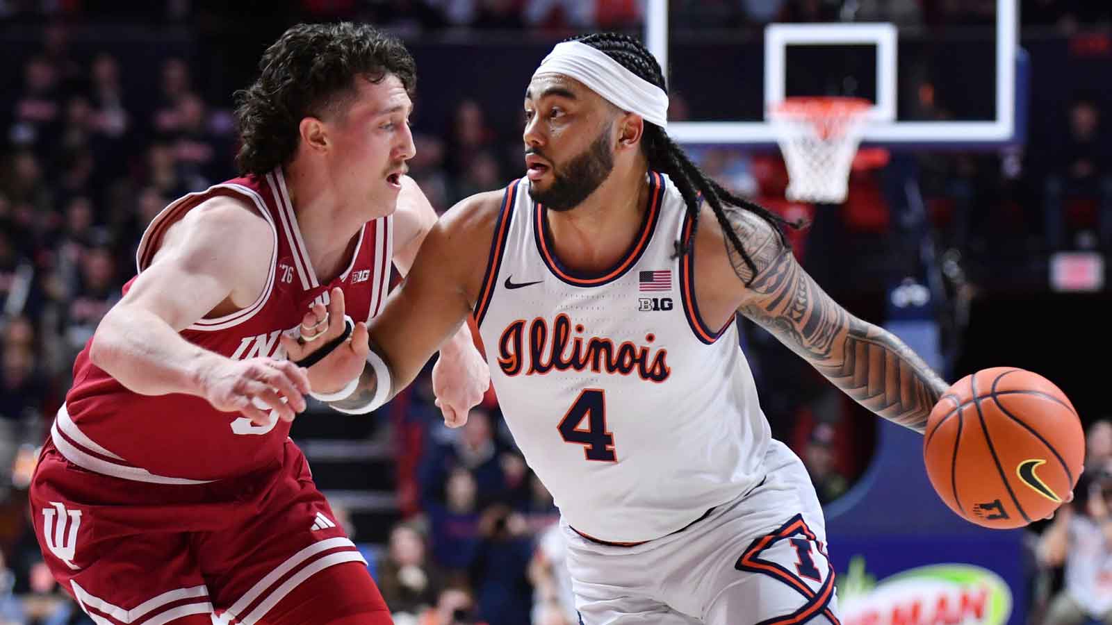 Illinois’ Kylan Boswell reacts to triumphant injury return vs. Indiana