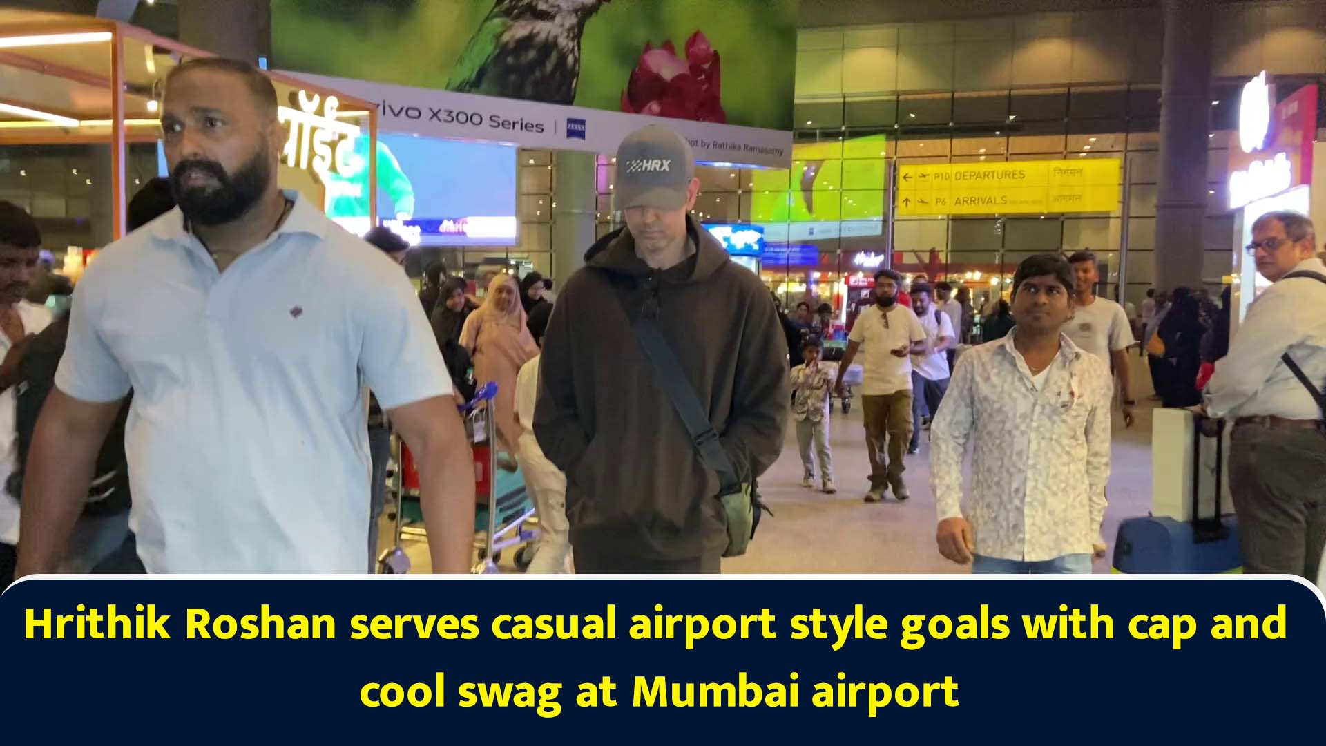 Hrithik Roshan serves casual airport style goals with cap and cool swag ...