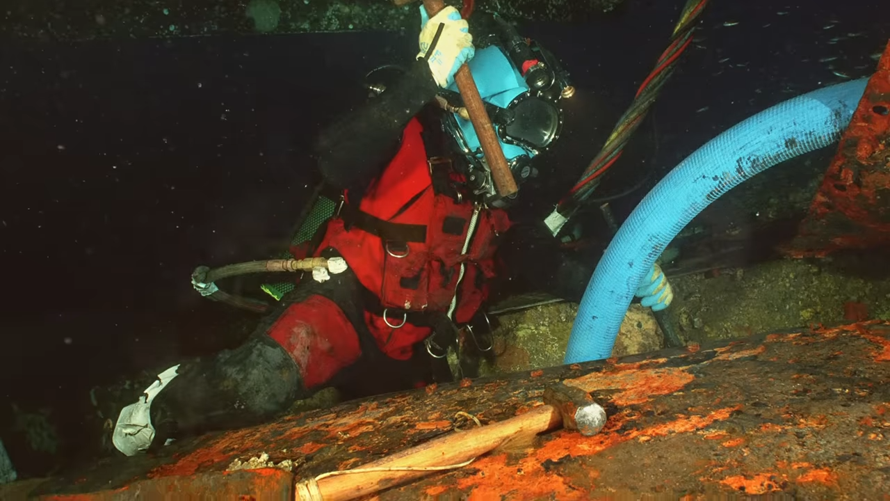 It was a routine saturation dive - the chamber exploded open