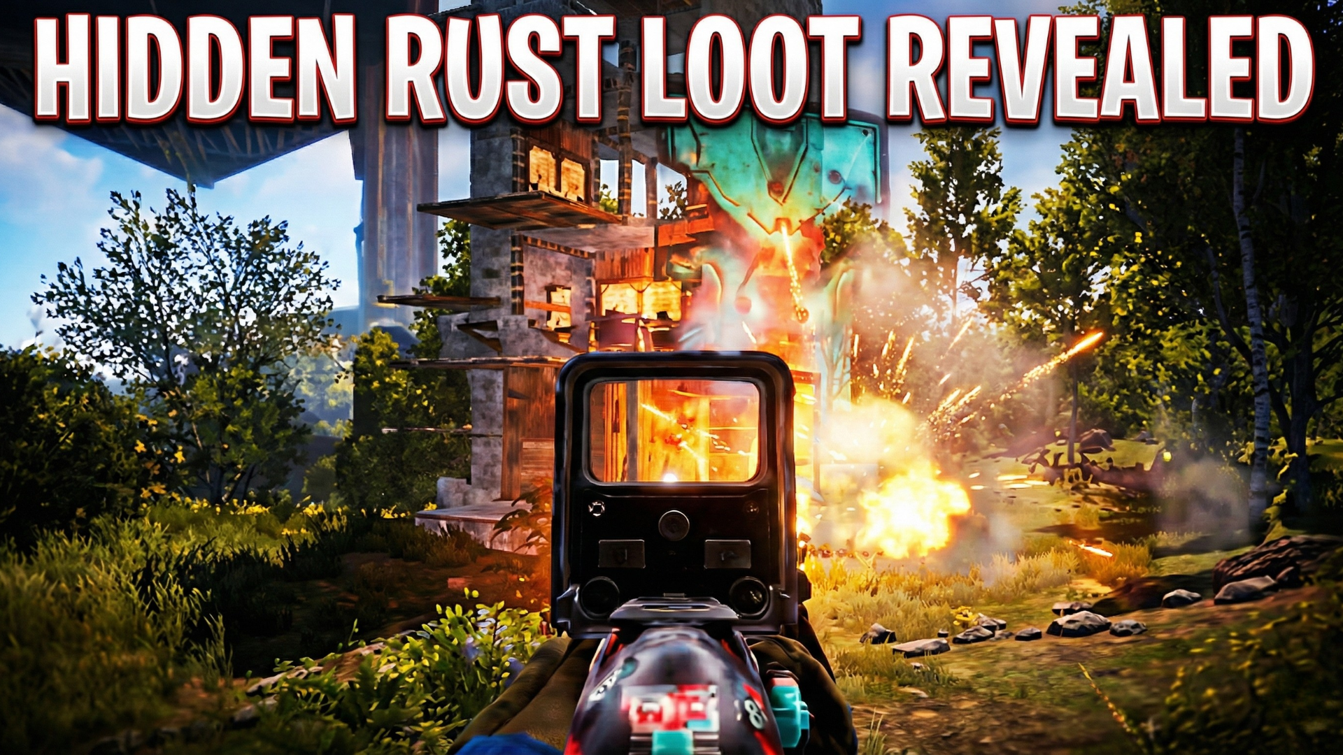 Vanilla Rust raid: One door hides a gunpowder secret