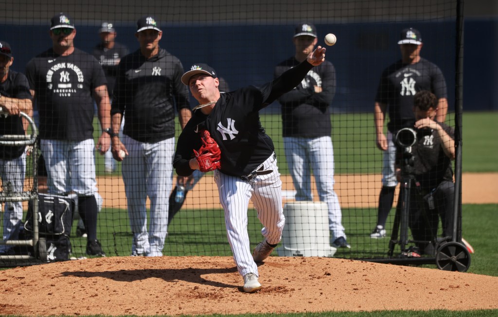 Yankees’ Ryan Weathers flashes heat in first live batting practice ...