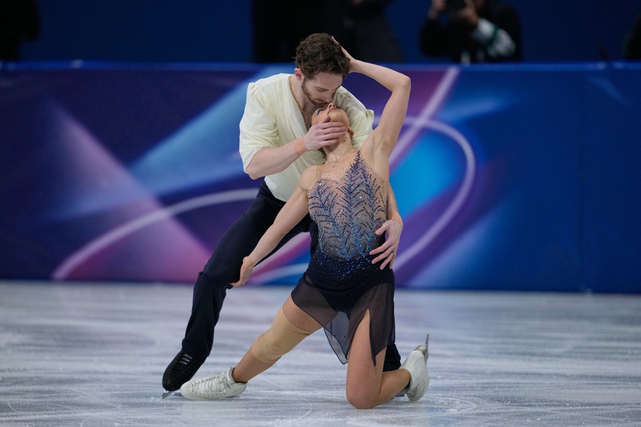 It’s the most intimate sport at the Olympics. This pair is doing it as ...