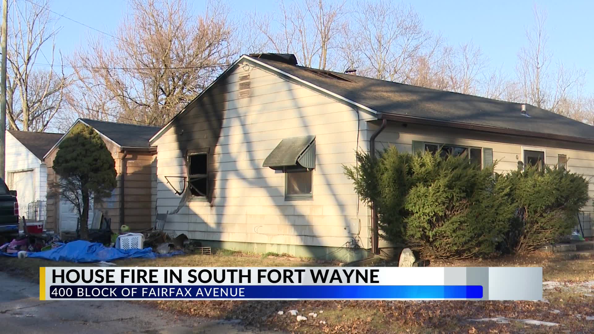 House heavily damaged after fire in south Fort Wayne