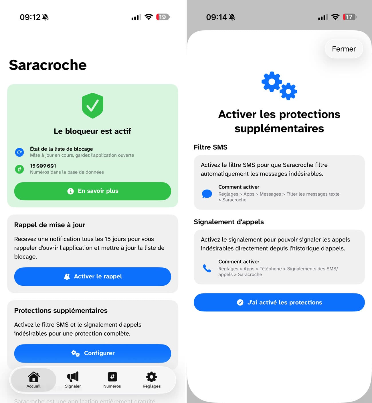 Saracroche ajoute le filtrage des SMS indésirables et modernise son ...