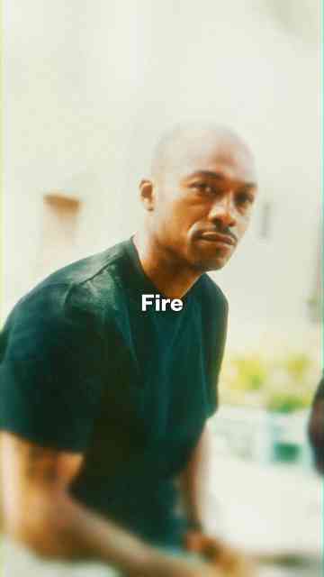 The hip-hop icon with a firefighter’s helmet