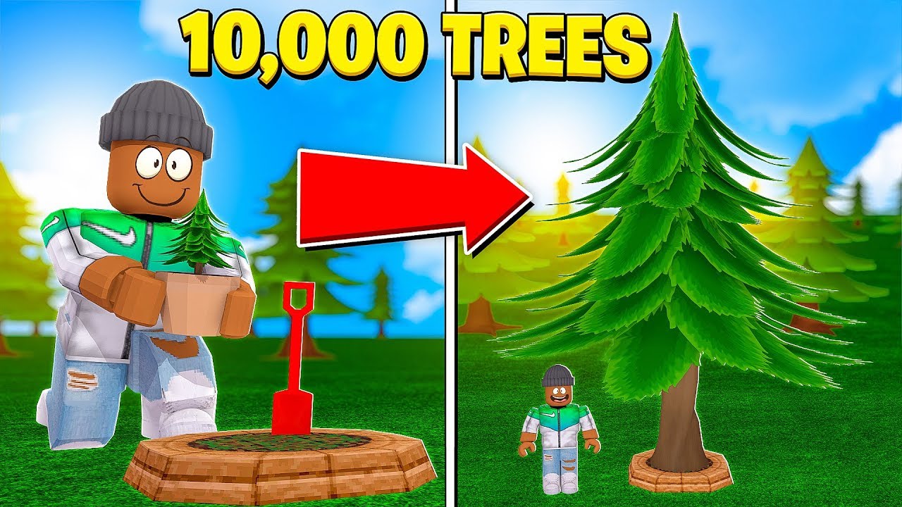 I planted 10,000 trees and reached max trees in Roblox Tree Planting ...