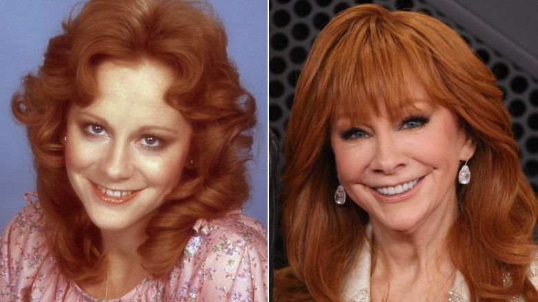 Side-by-side photos reveal Reba McEntire's major face transformation ...