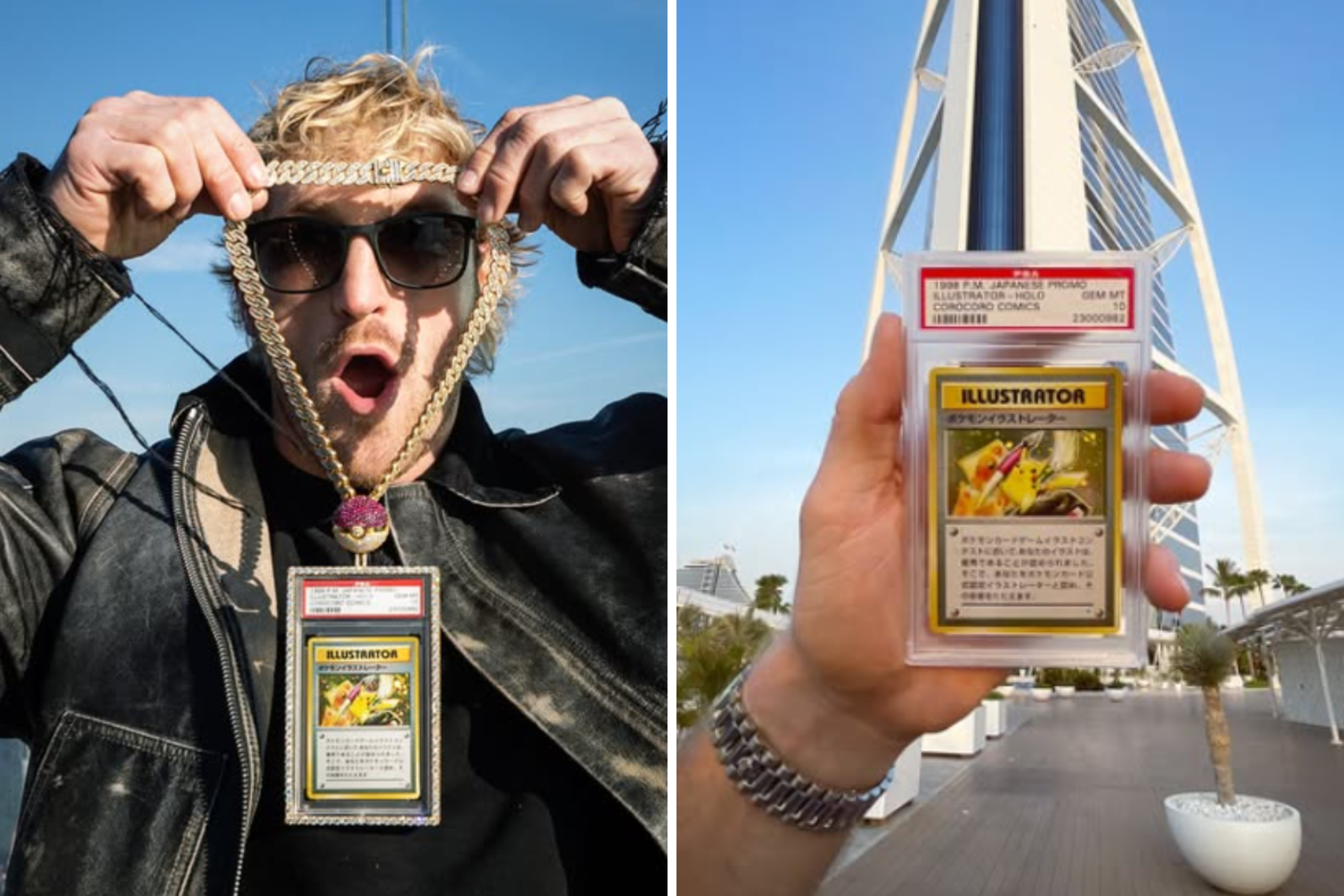 Logan Paul's reaction when Pokémon card breaks record goes viral