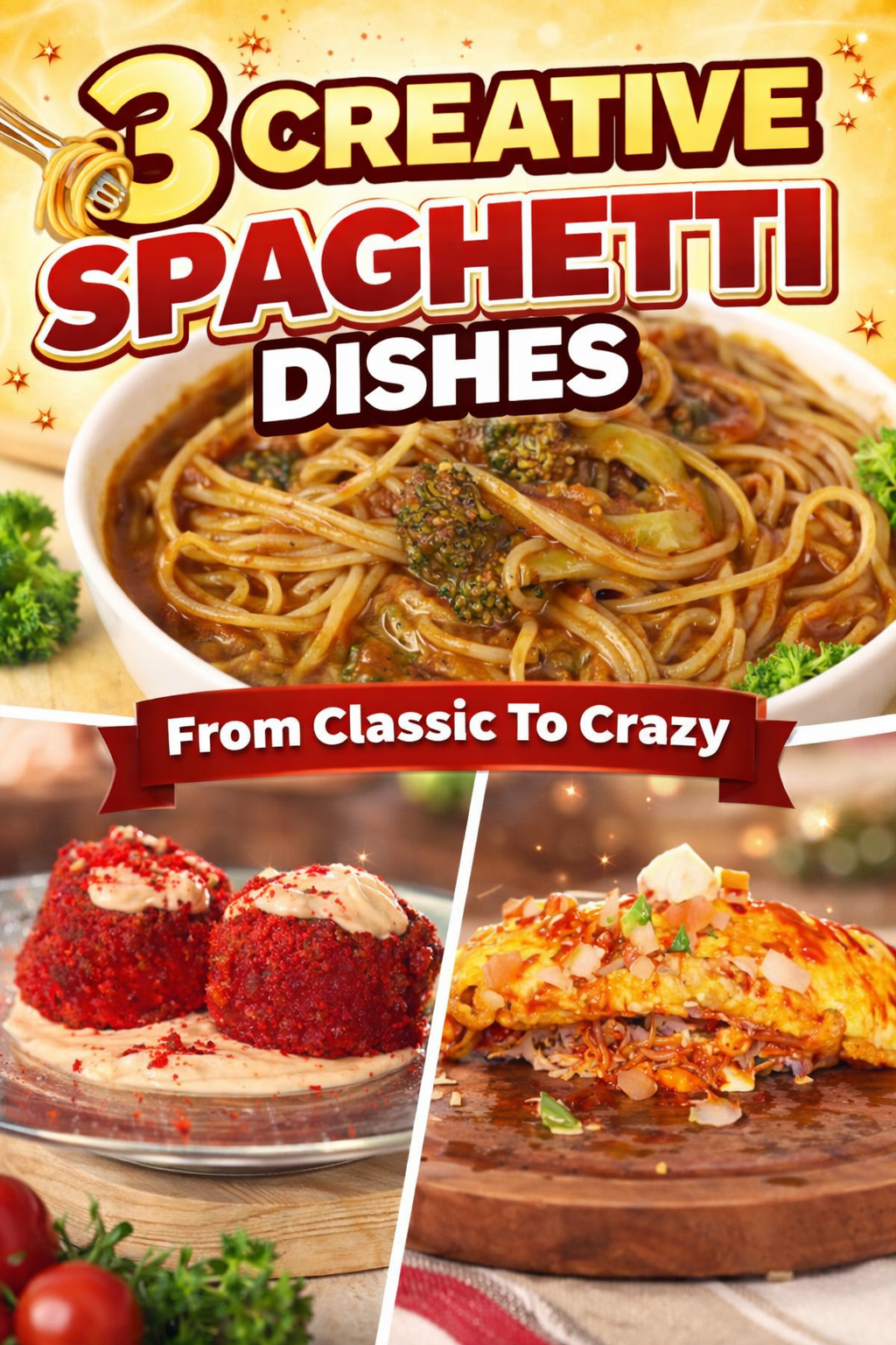 3 creative spaghetti dishes from classic to crazy