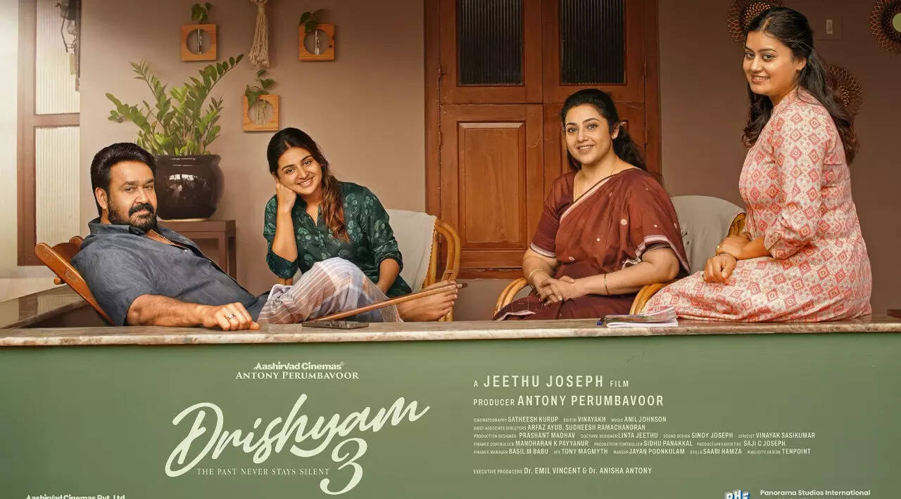 ‘Drishyam 3’: Mohanlal’s Georgekutty and family pose for a picture in ...