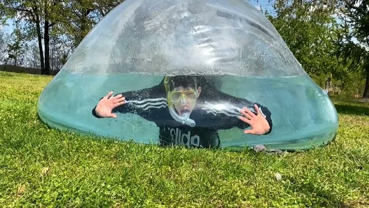 Swimming in a human aquarium
