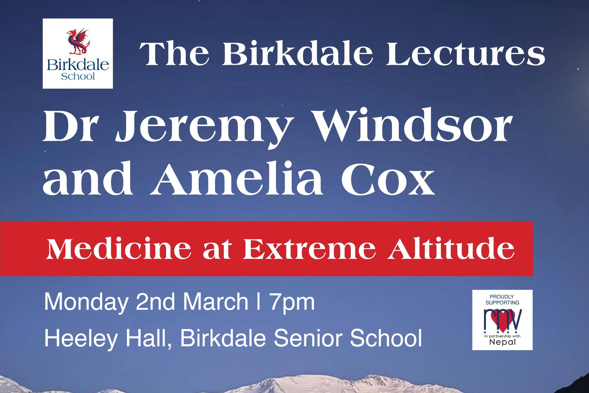 Medicine at extreme altitudes: An evening with Dr Jeremy Windsor and ...
