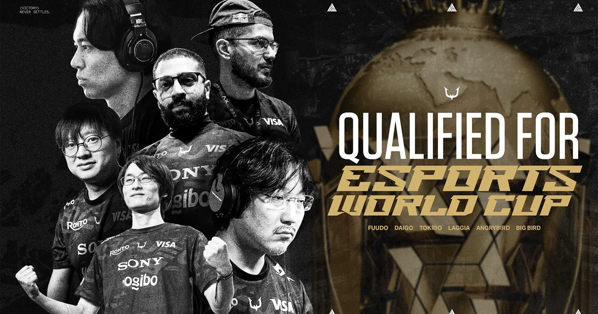 REJECTの計6選手が「Esports World Cup 2026」の出場権を獲得! 「ウメハラ」や「ときど」が優勝を狙う