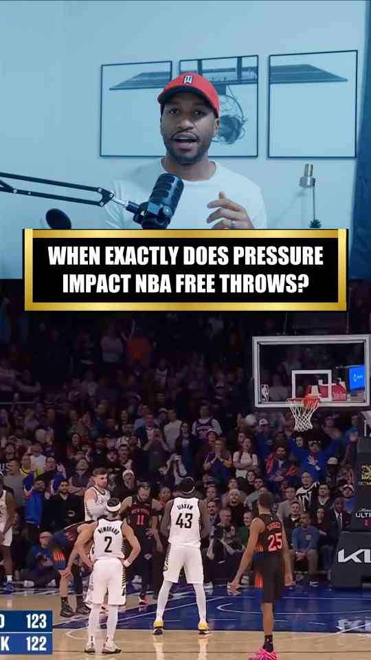When does pressure really affect NBA free throws?