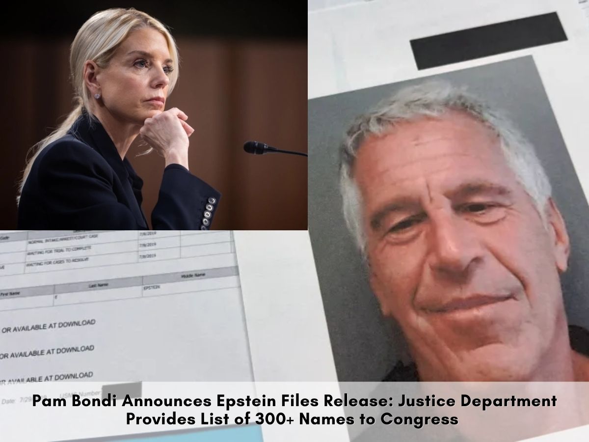 Pam Bondi announces: DOJ releases 'all' records, list of over 300 high ...