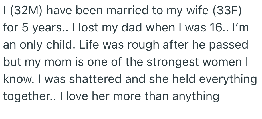 Man defends his wife after his mom pressures her about having children