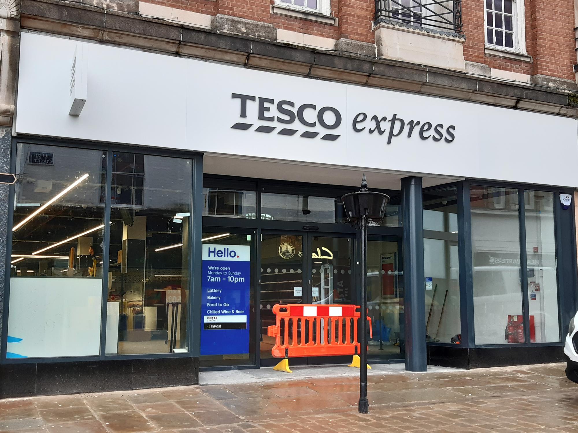 Opening date of new Tesco Express shop in Chesterfield is pending ...