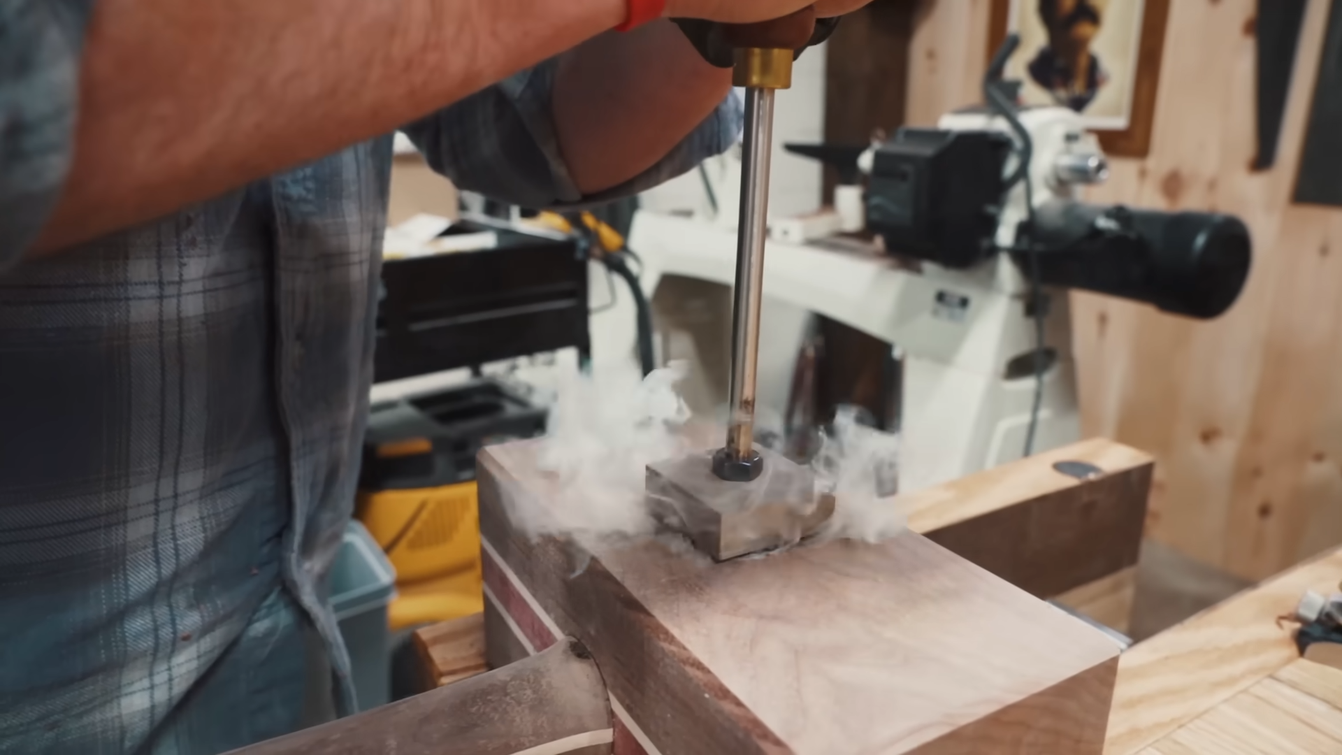 We built 2 massive mallets… one got weird
