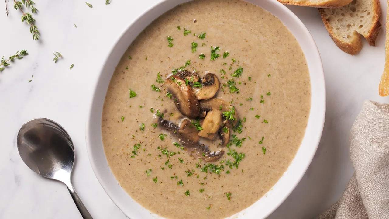 The cream of mushroom soup worth the effort - one bowl, no shortcuts
