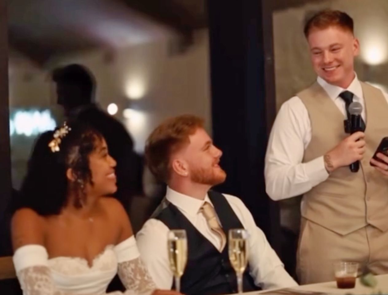 Groom's twin brother makes shocking prediction at wedding that comes ...