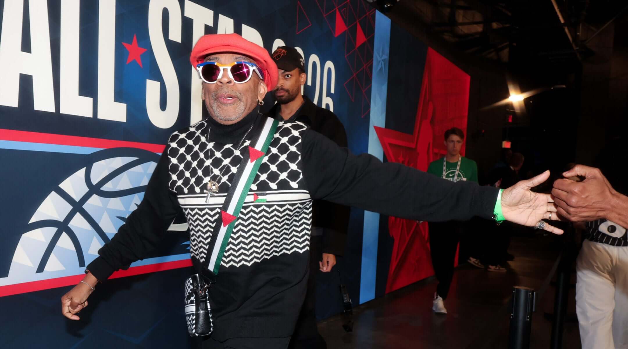 Spike Lee, Kyrie Irving wear pro-Palestinian outfits to NBA All-Star ...