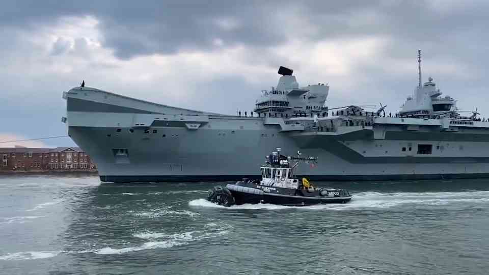 Britain’s most powerful naval formation sets sail