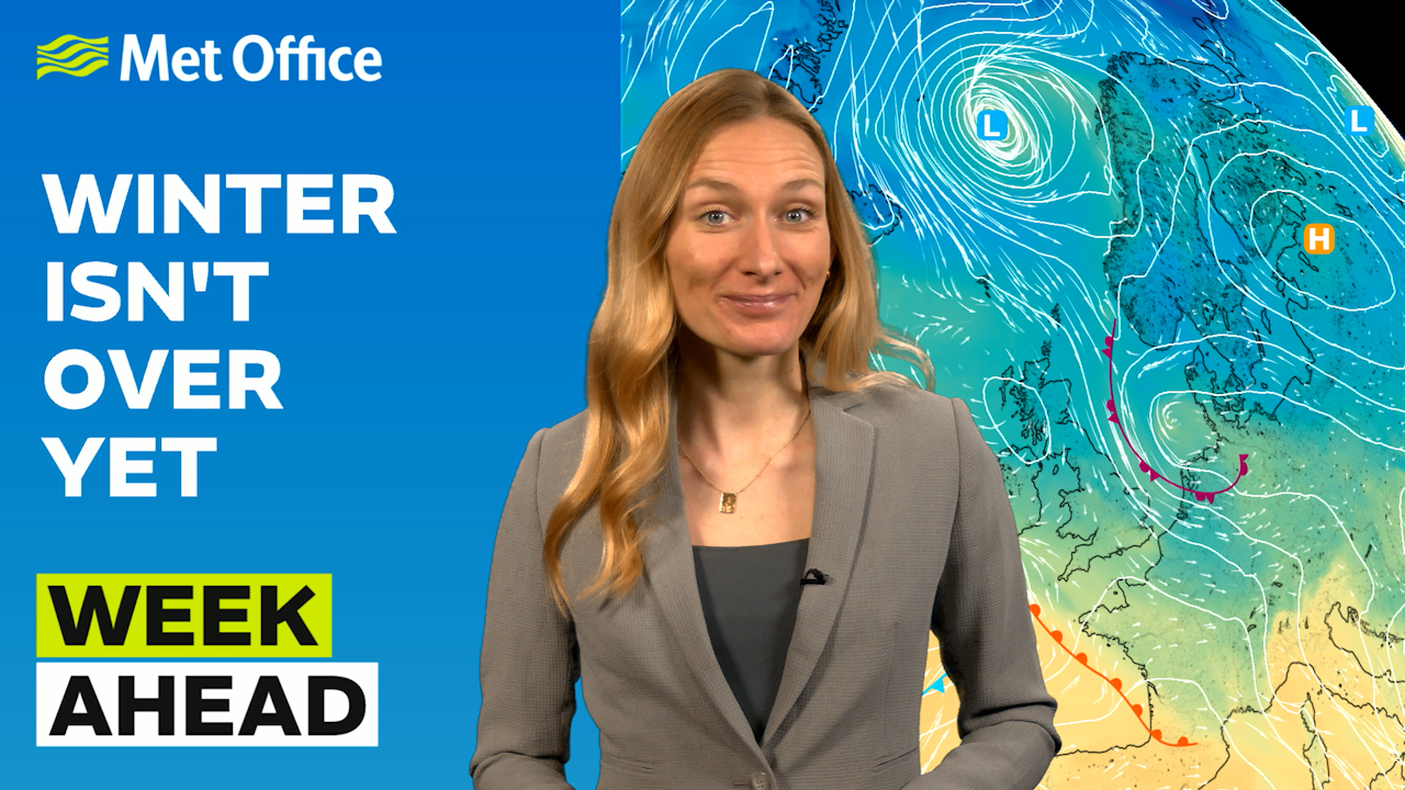 Week ahead 16/02/2026 – snow midweek – Met Office weather forecast UK