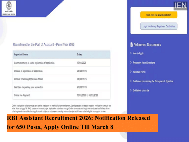 RBI assistant recruitment 2026: Notification released for 650 posts ...