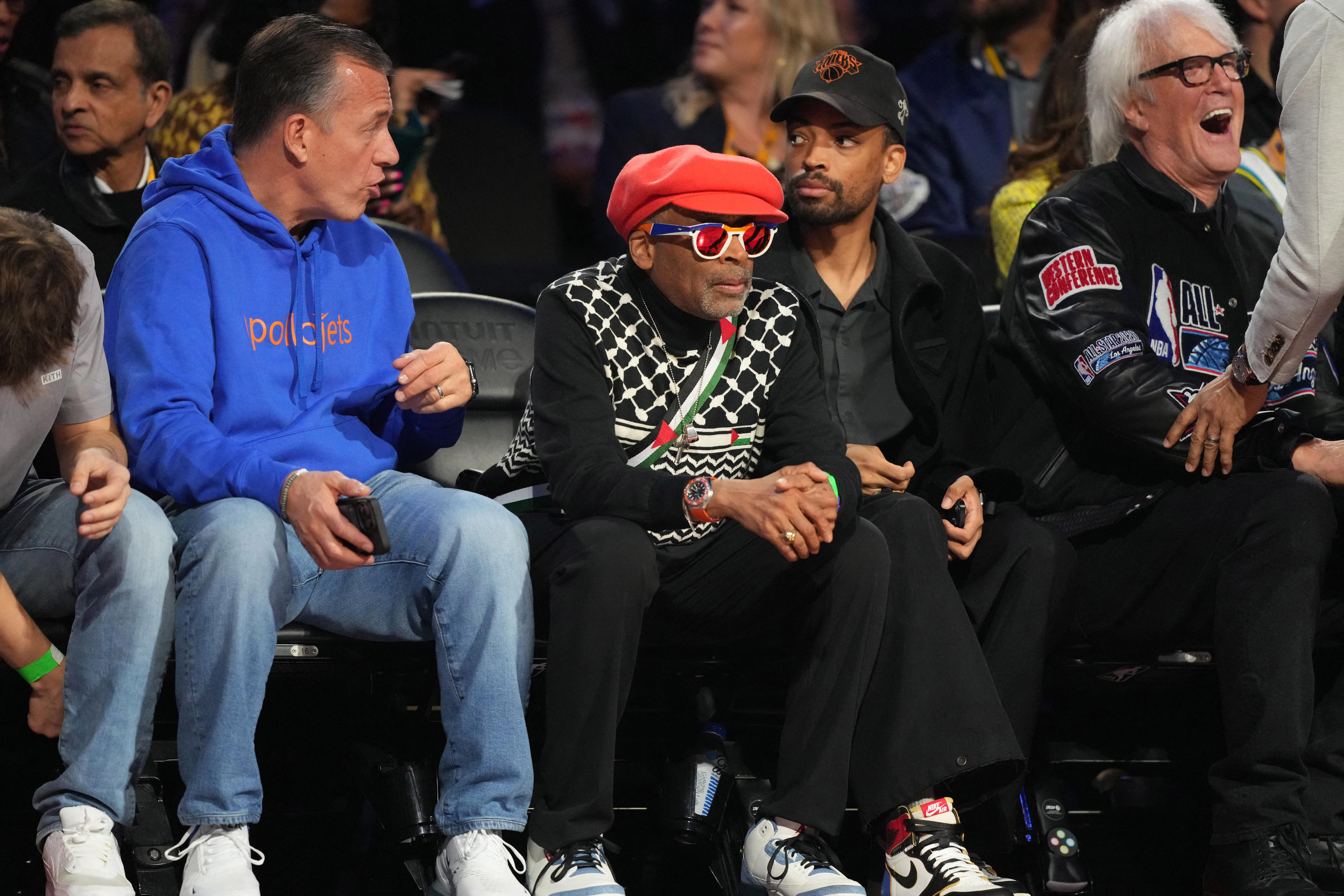 Spike Lee, Kyrie Irving wear pro-Palestinian outfits to NBA All-Star ...