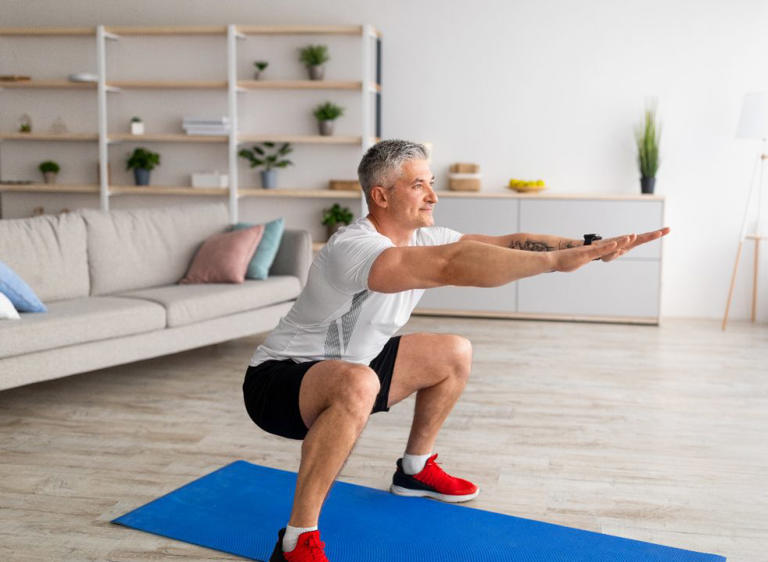 If you can do this many squats after 60, your lower-body power is elite ...