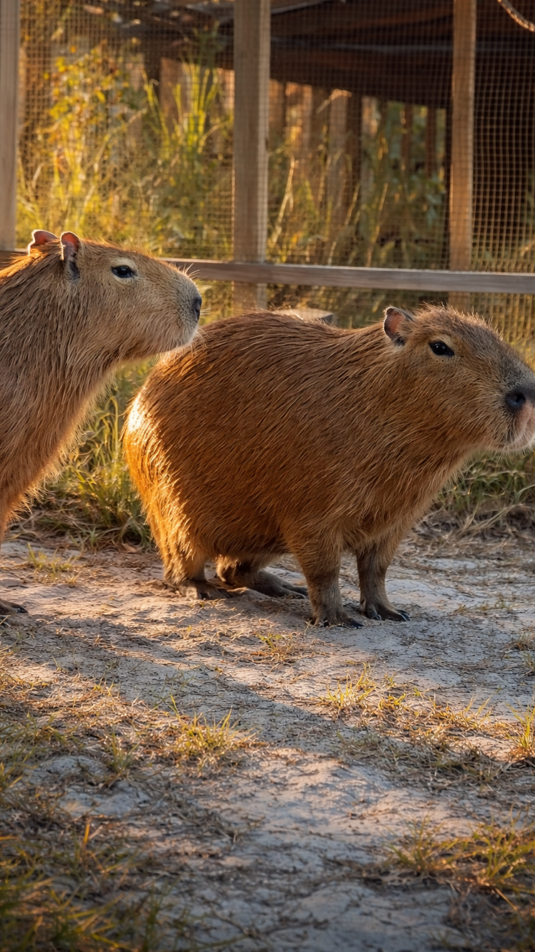 Rare footage of Cheesecake the capybara trying to be good