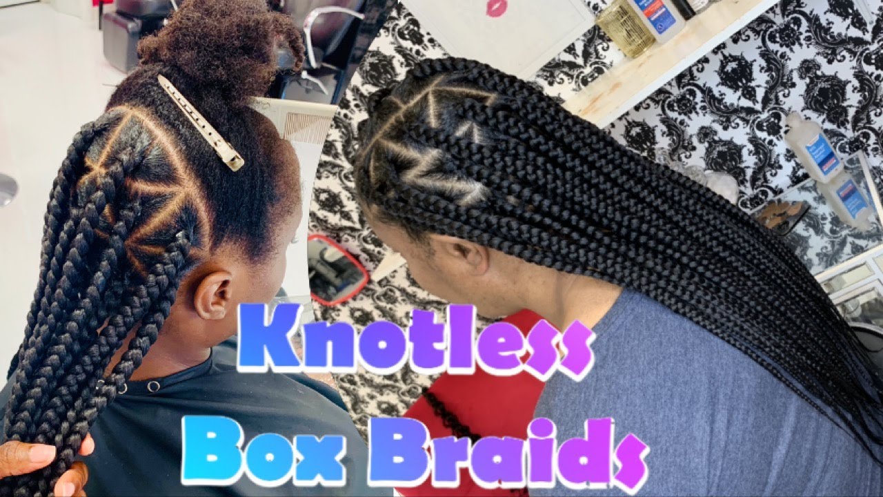 The technique behind seamless knotless box braids