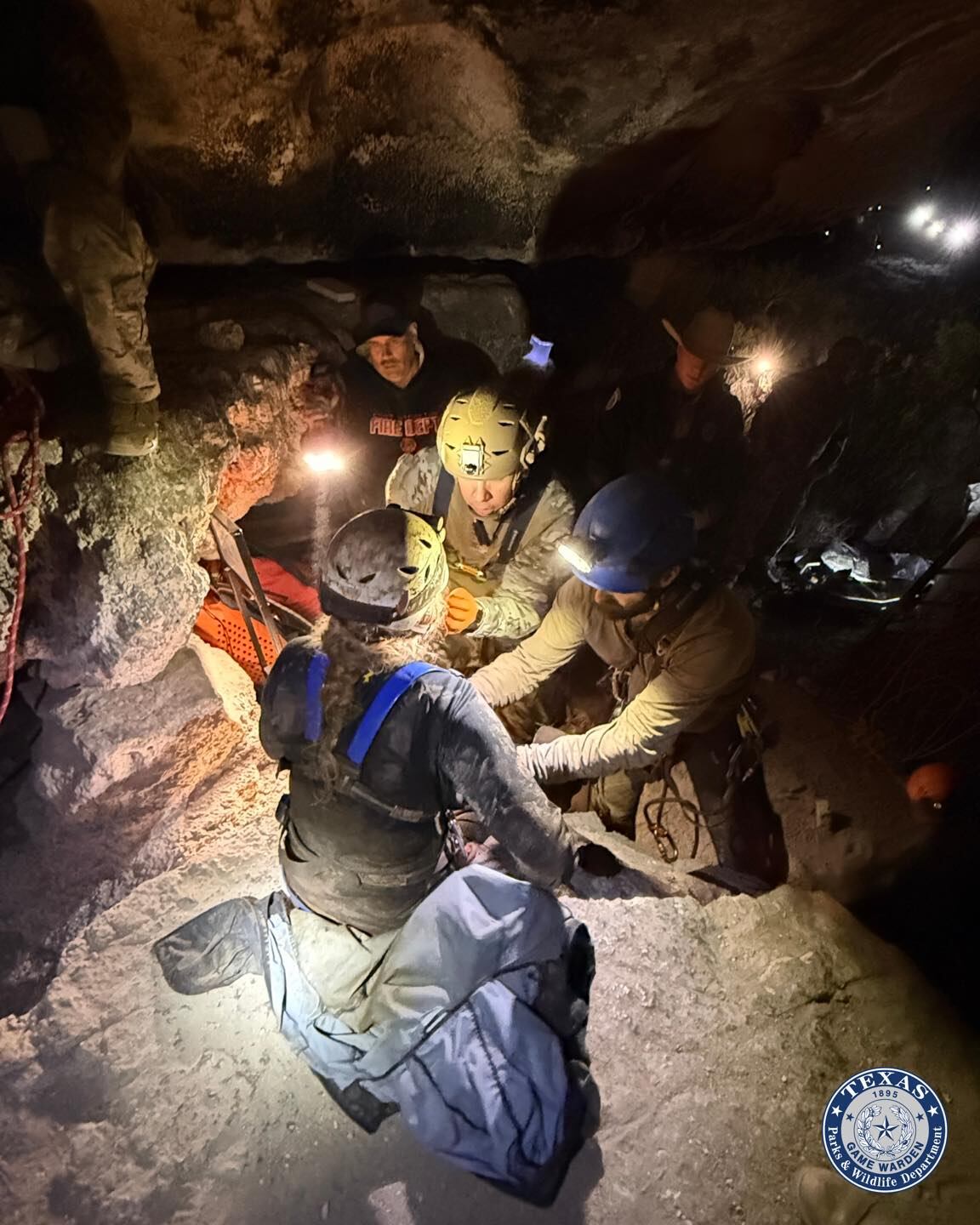 Woman rescued after 17 hours trapped in West Texas cave