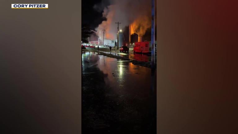 Fire burns through 130-year-old mill in Stearns County