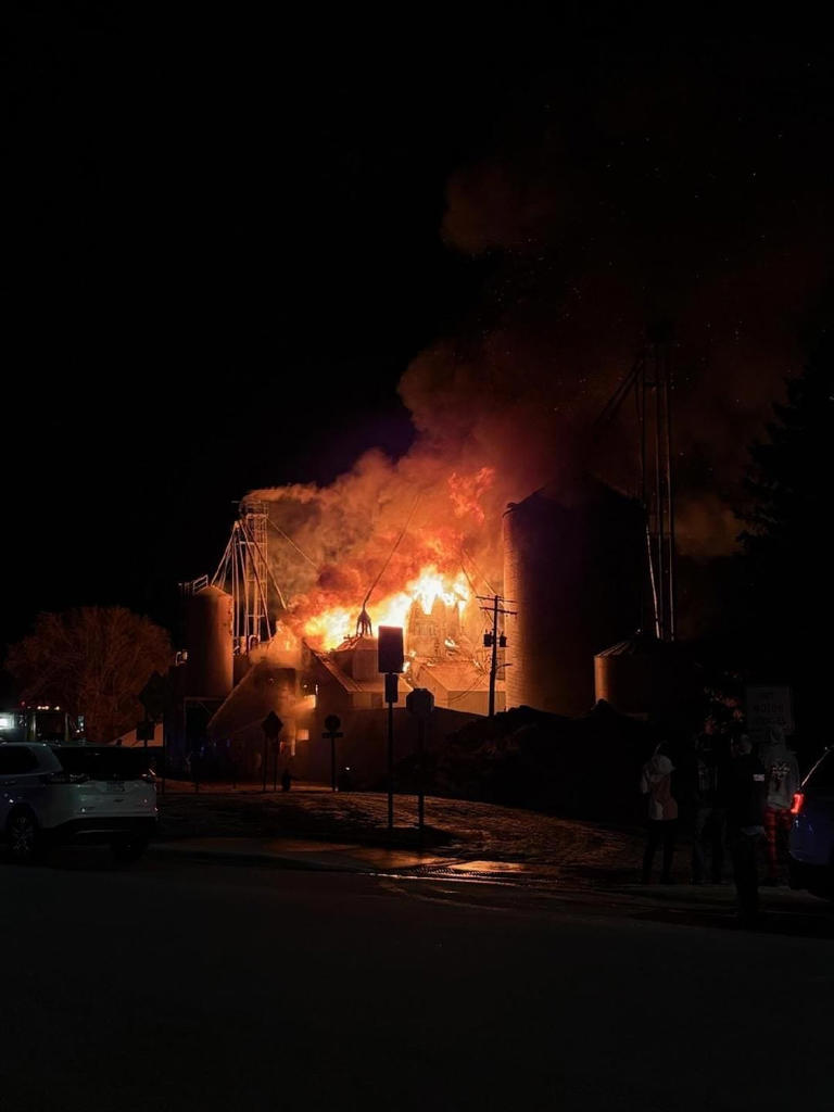 Holdingford Feed Mill destroyed in Sunday fire, explosions heard