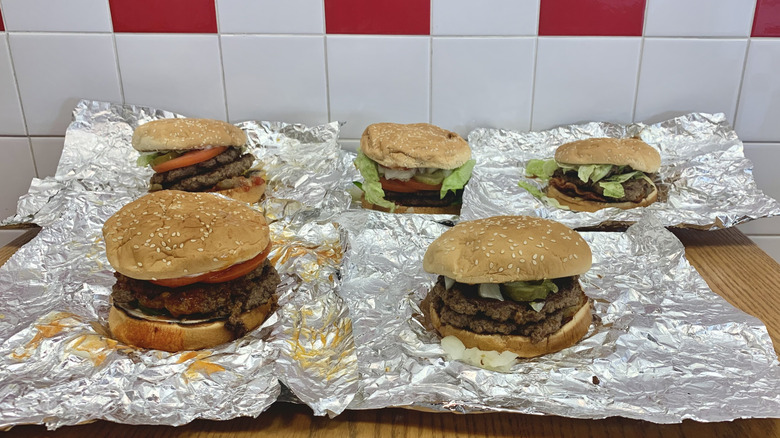 Every Five Guys 'Popular Picks' burger topping combination, tasted and ...