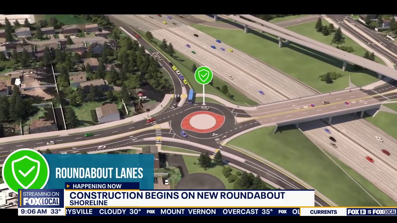 Construction begins on new Shoreline roundabout