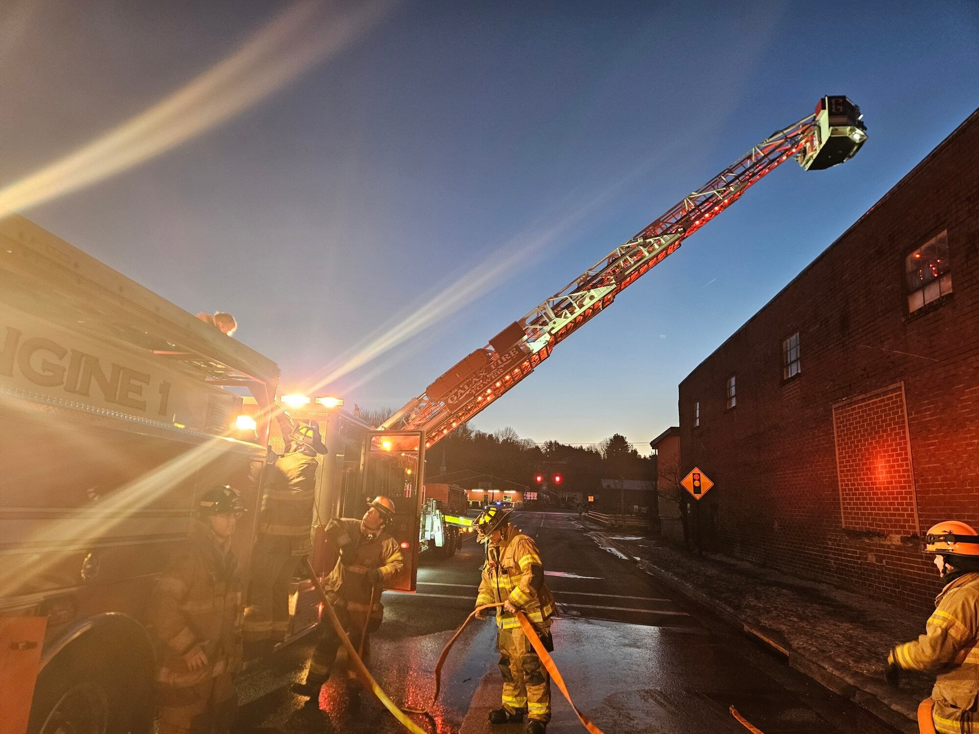 Galax FD extinguishes commercial building fire; no injuries reported