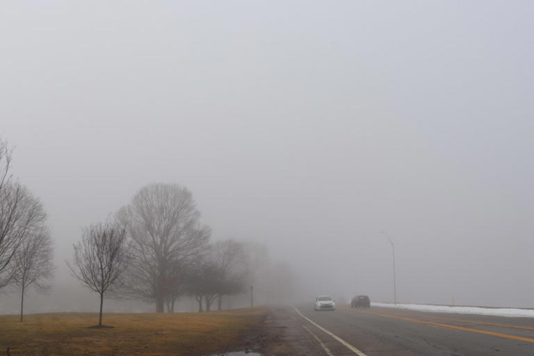 Photos: Dense fog descends upon Dayton