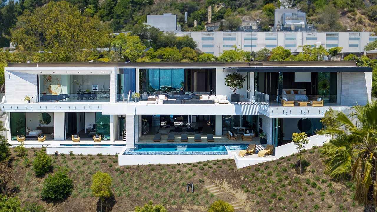 Inside a $65,000,000 ultra-modern Beverly Hills mansion