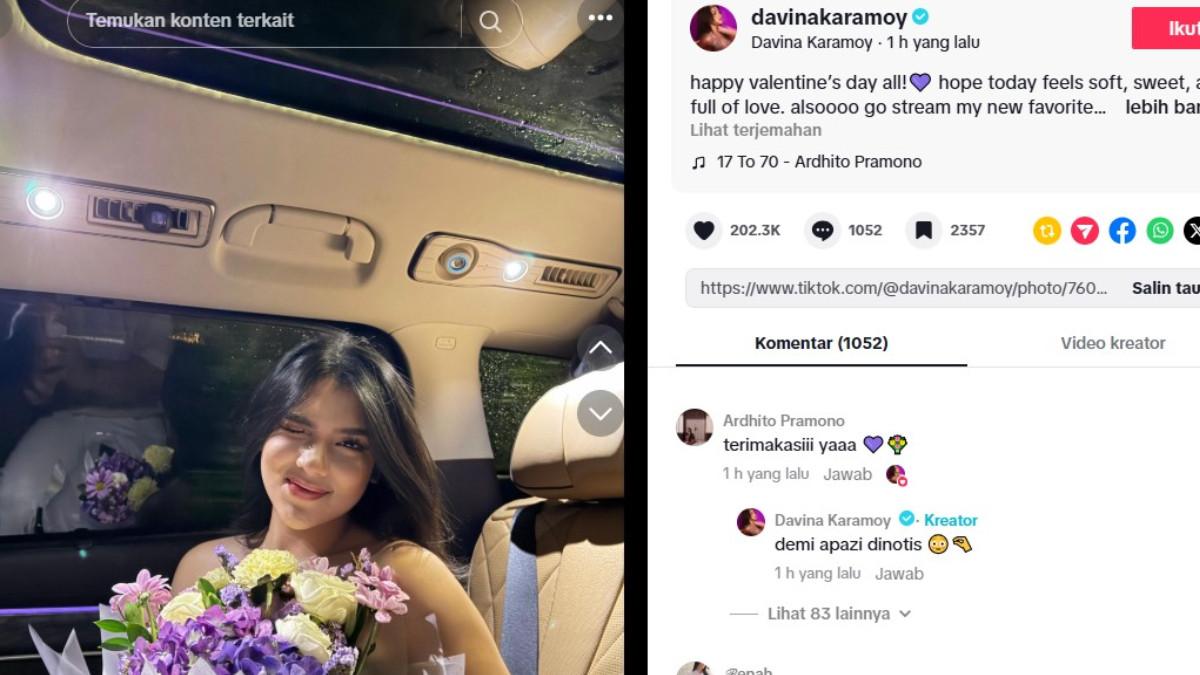 Bukan Dito Ariotedjo, Davina Karamoy diduga pacari Ardhito Pramono ...