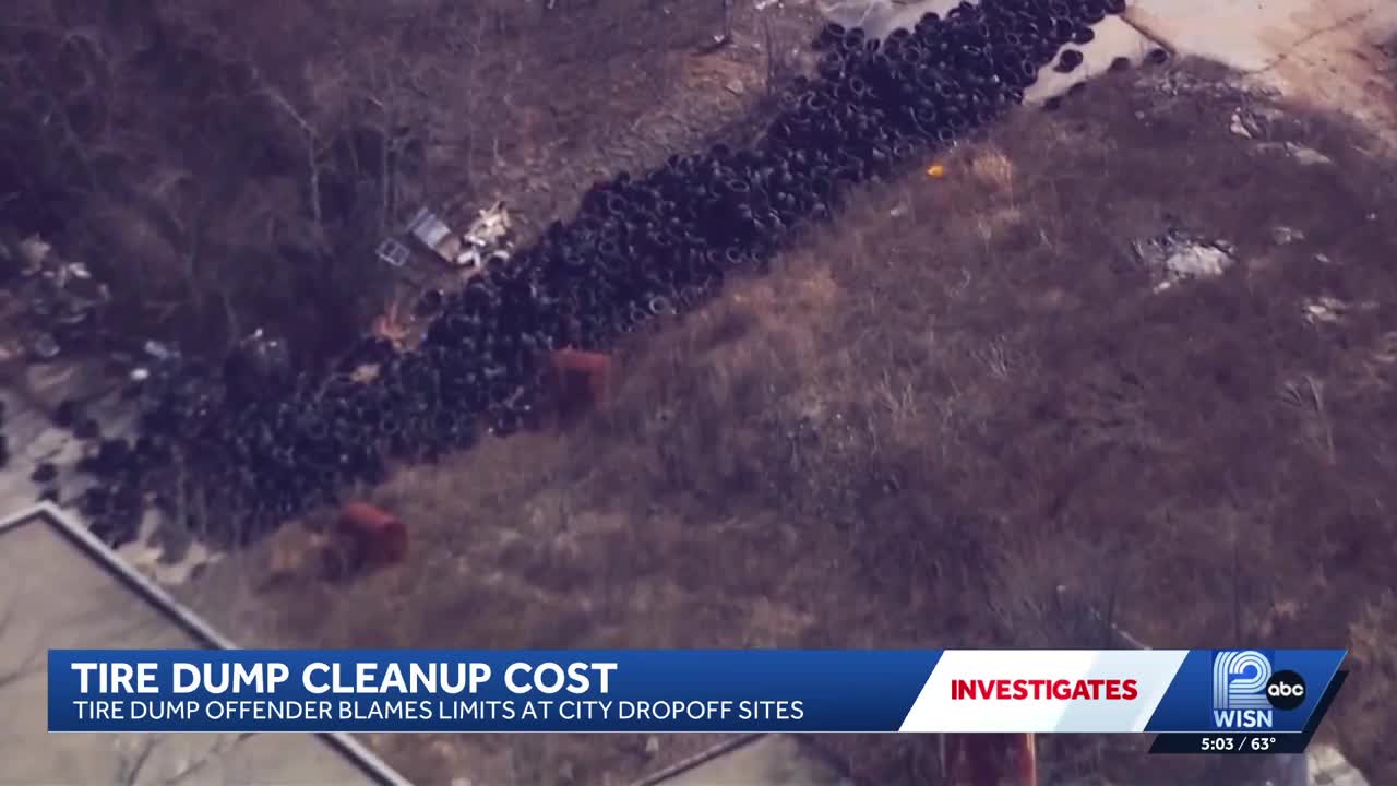 Illegal tire dumping in Milwaukee sparks debate over city drop-off limits