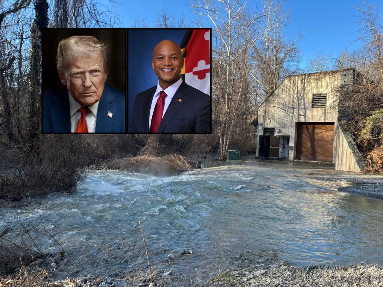Trump blames Gov. Wes Moore for record-setting Potomac sewage spill ...