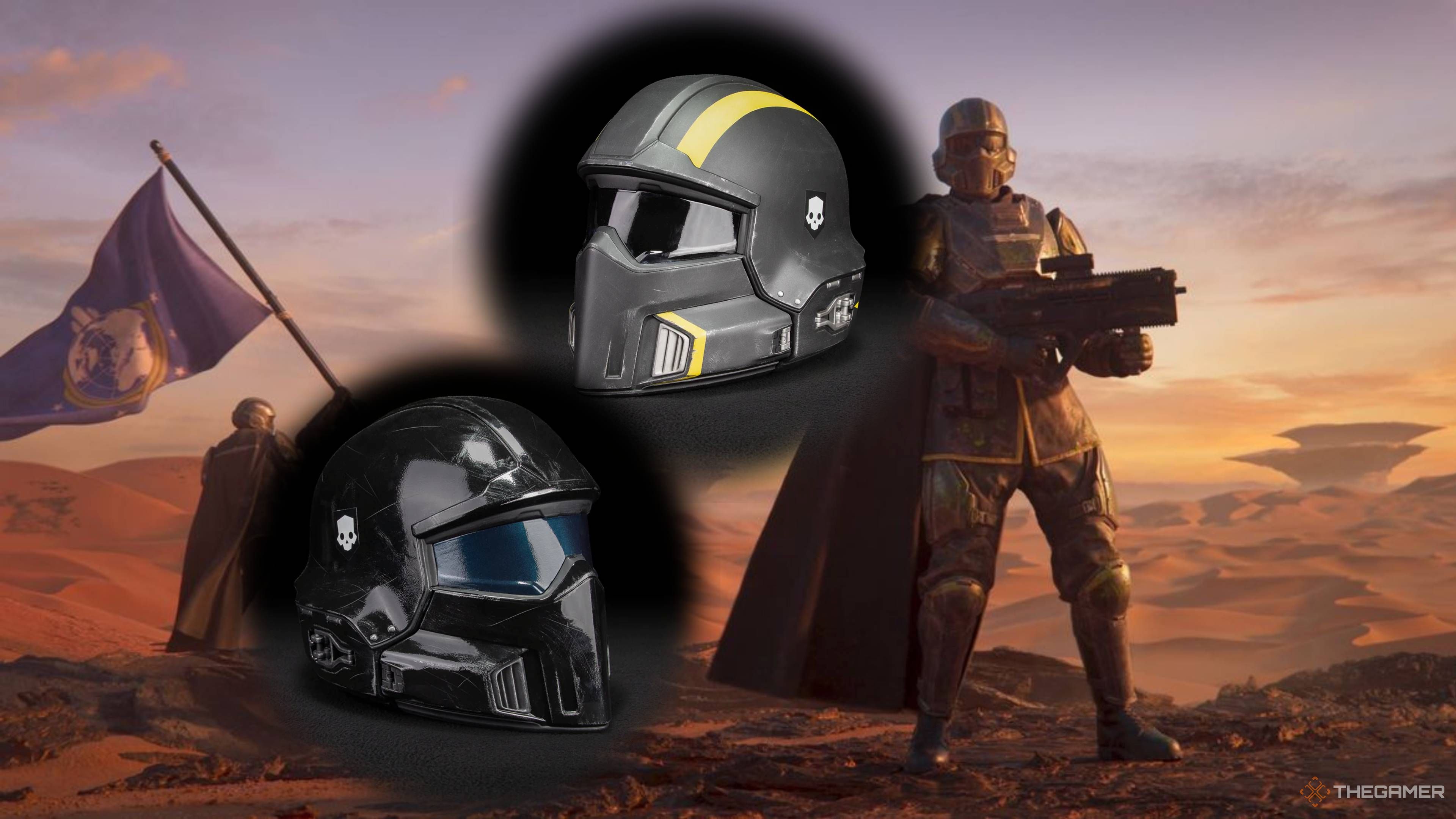 Helldivers 2 replica helmets are real and available to buy for a ...
