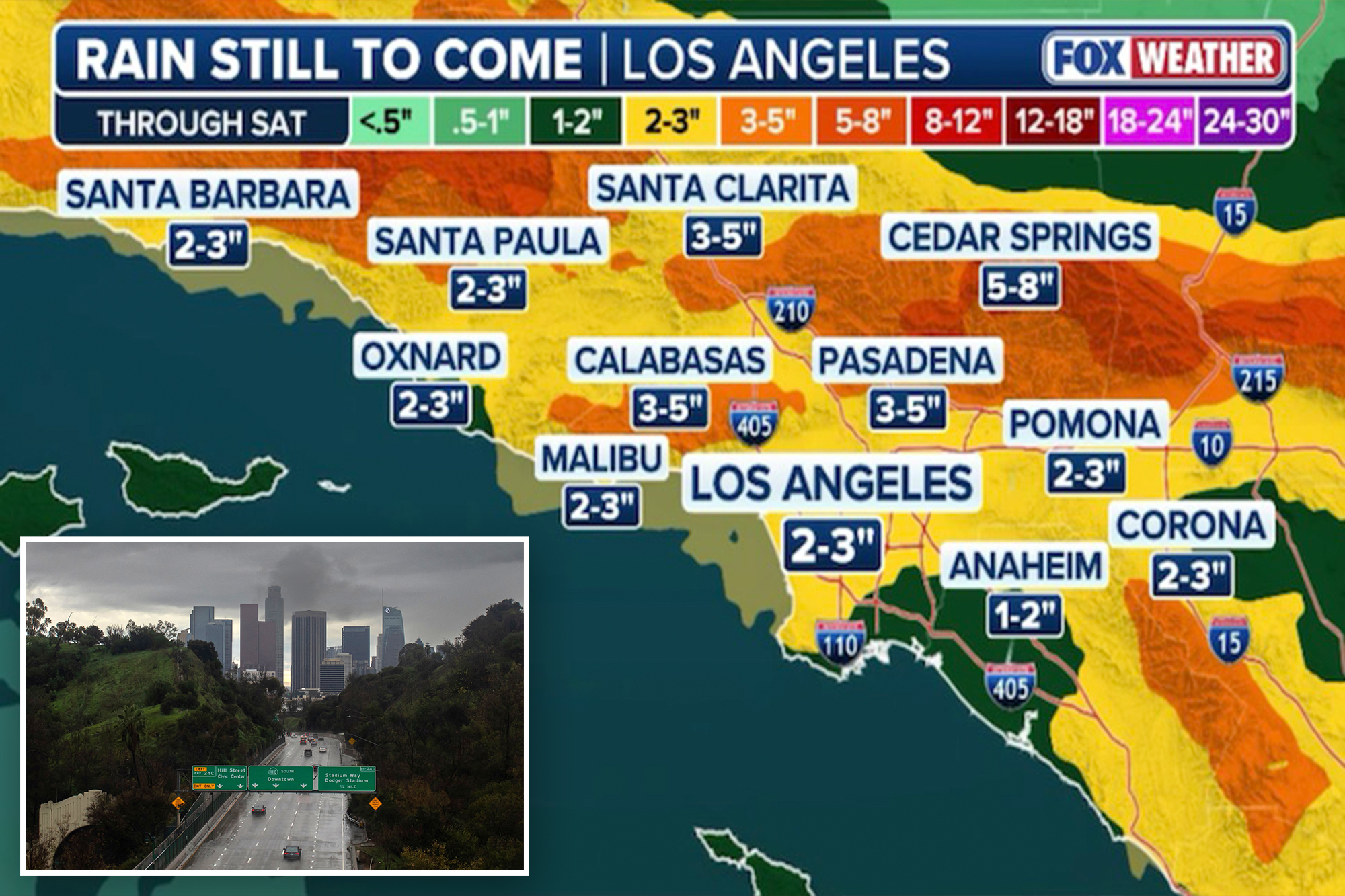 Tornado threat could hit California as huge storm aims at West Coast