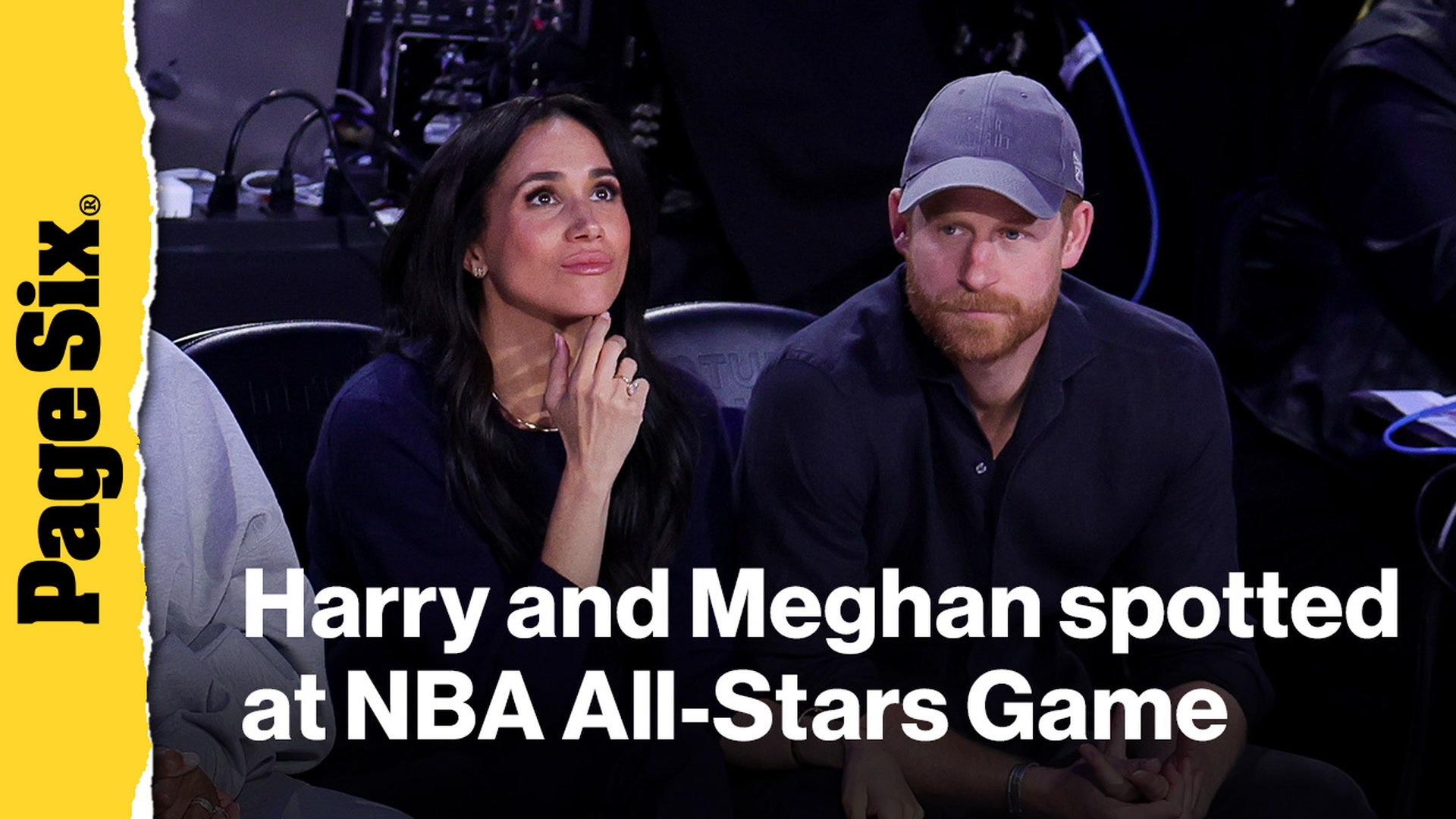 Prince Harry and Meghan Markle spotted enjoying NBA All-Stars game in ...