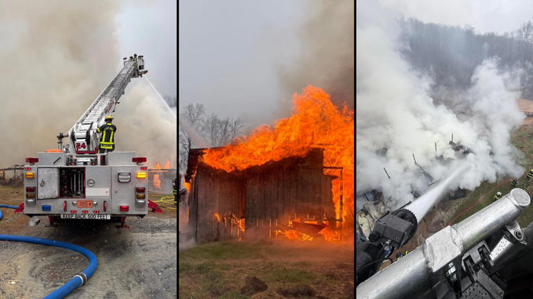 36 horses killed in massive barn fire in North Carolina