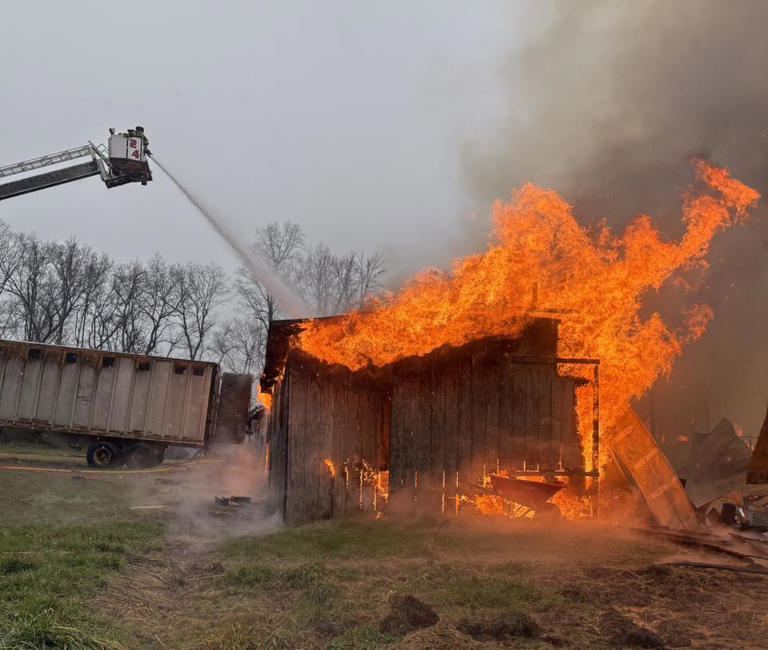 36 horses killed in massive barn fire in North Carolina
