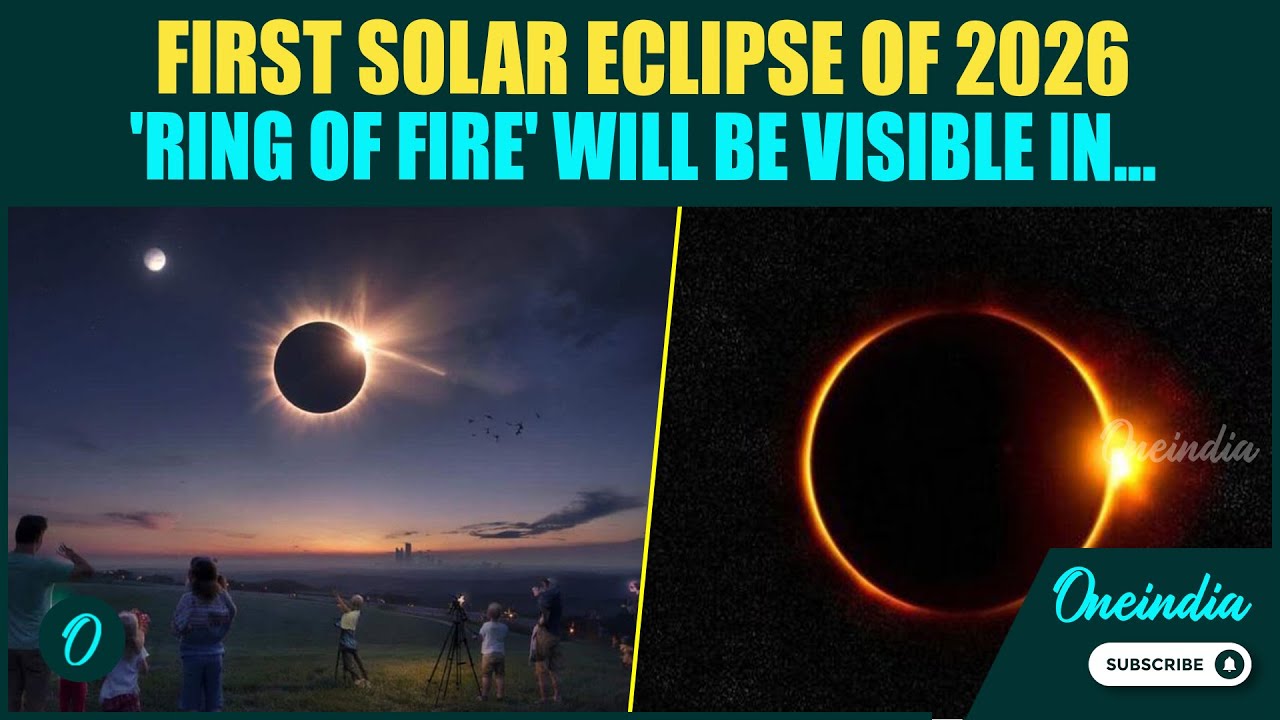 Solar eclipse 2026: Annular ring of fire solar eclipse to light skies ...